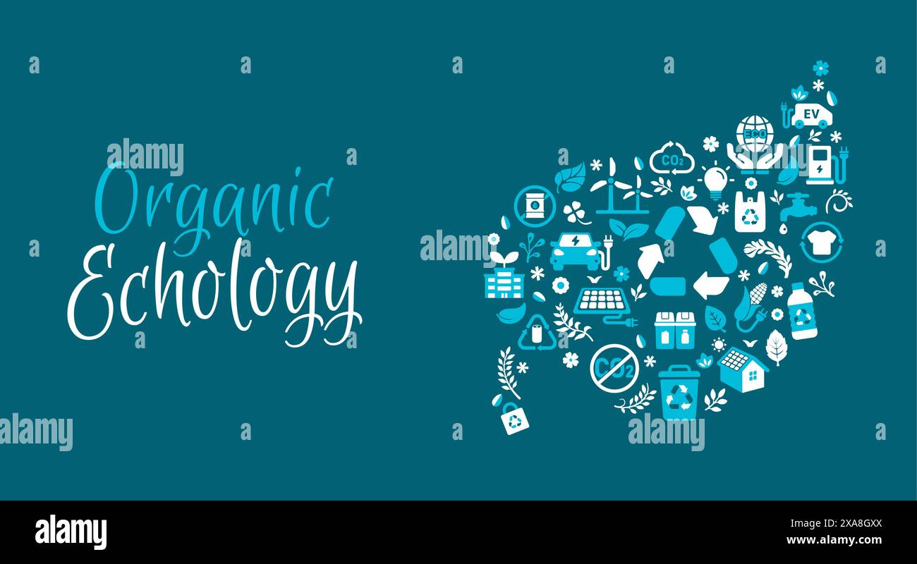 Vector banner illustration with ecology motif Stock Vector Image & Art ...