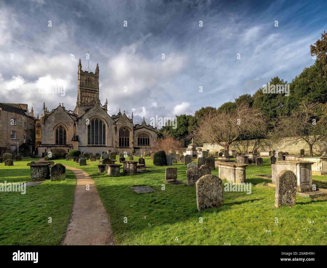 St John the Baptist, the parish church of Cirencester in the cotswolds ...