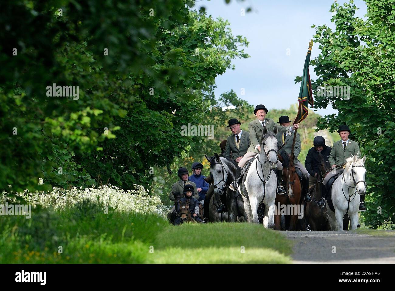 Hawick, UK. 05th June, 2024. Hawick Common Riding 2024, Shane Coltman ...