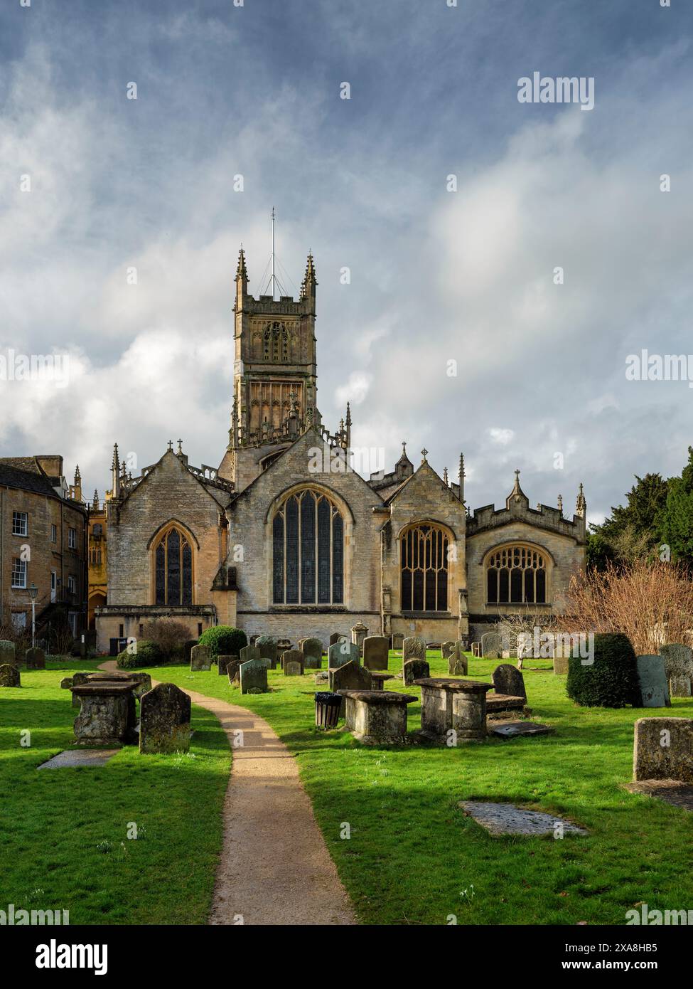 St John the Baptist, the parish church of Cirencester in the cotswolds ...