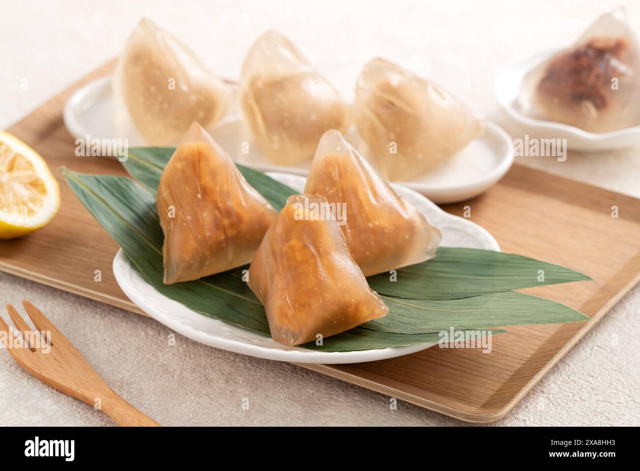 Zongzi, crystal ice rice dumpling for Dragon Boat Festival food with ...
