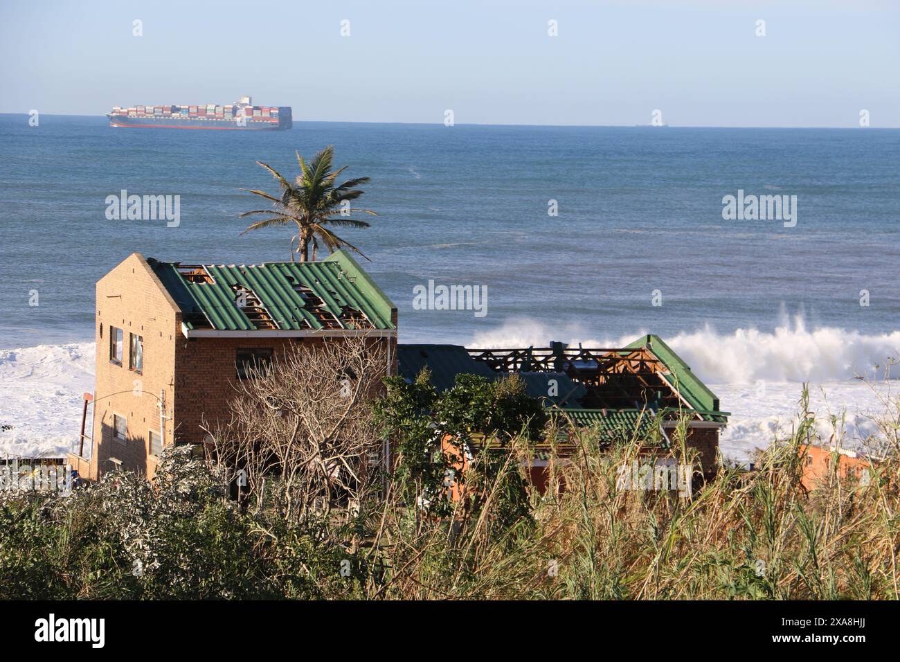Durban, KwaZulu Natal, South Africa - June 4 2024: Tornado damage to ...