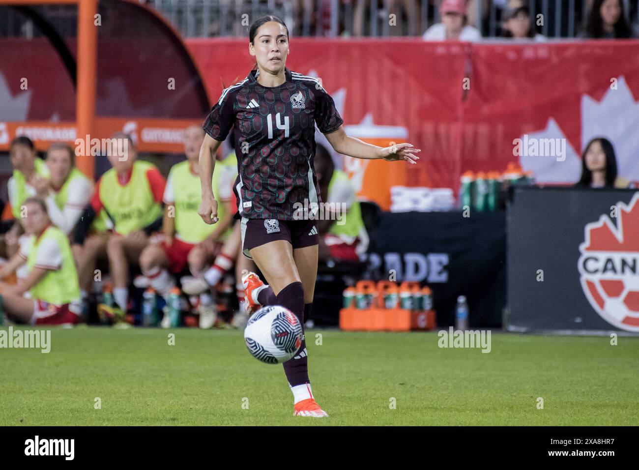 Toronto, Canada. 04th June, 2024. Greta Espinoza #14 of Mexico in ...