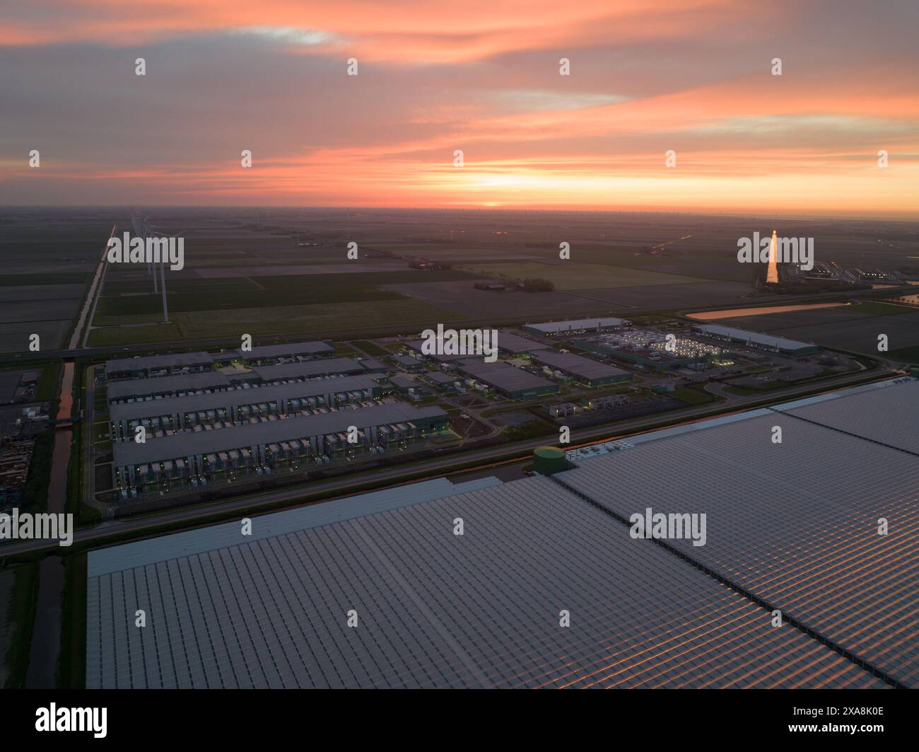 Large scale data center building complex in Middenmeer, The Netherlands ...