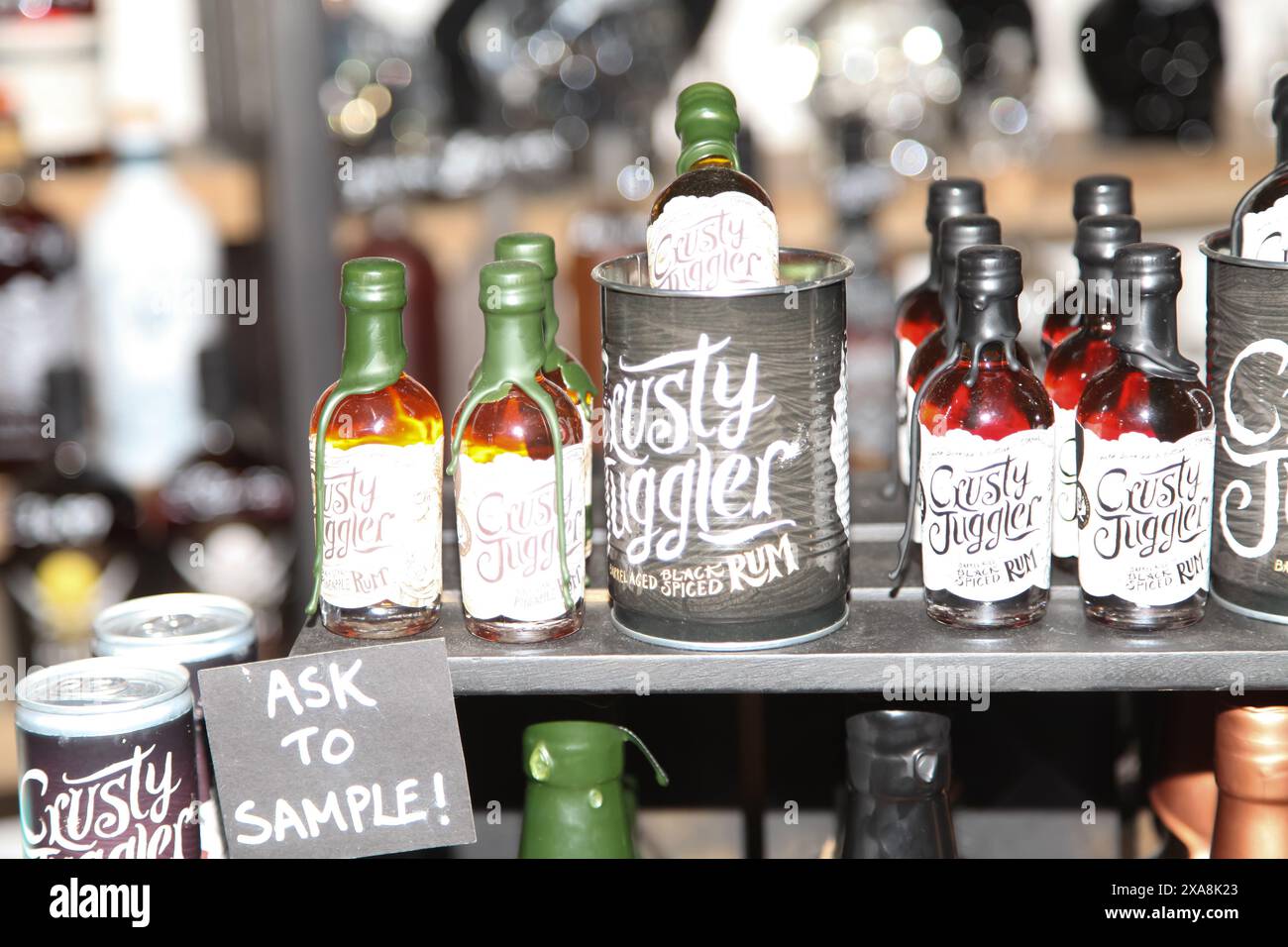 Crusty Juggler Rum, St. Ives, Cornwall, England, UK, 2024 Stock Photo ...