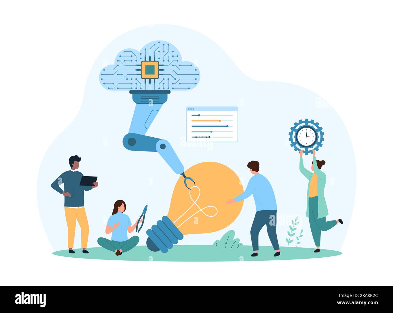 Creation of digital projects and creative ideas using AI, cloud ...