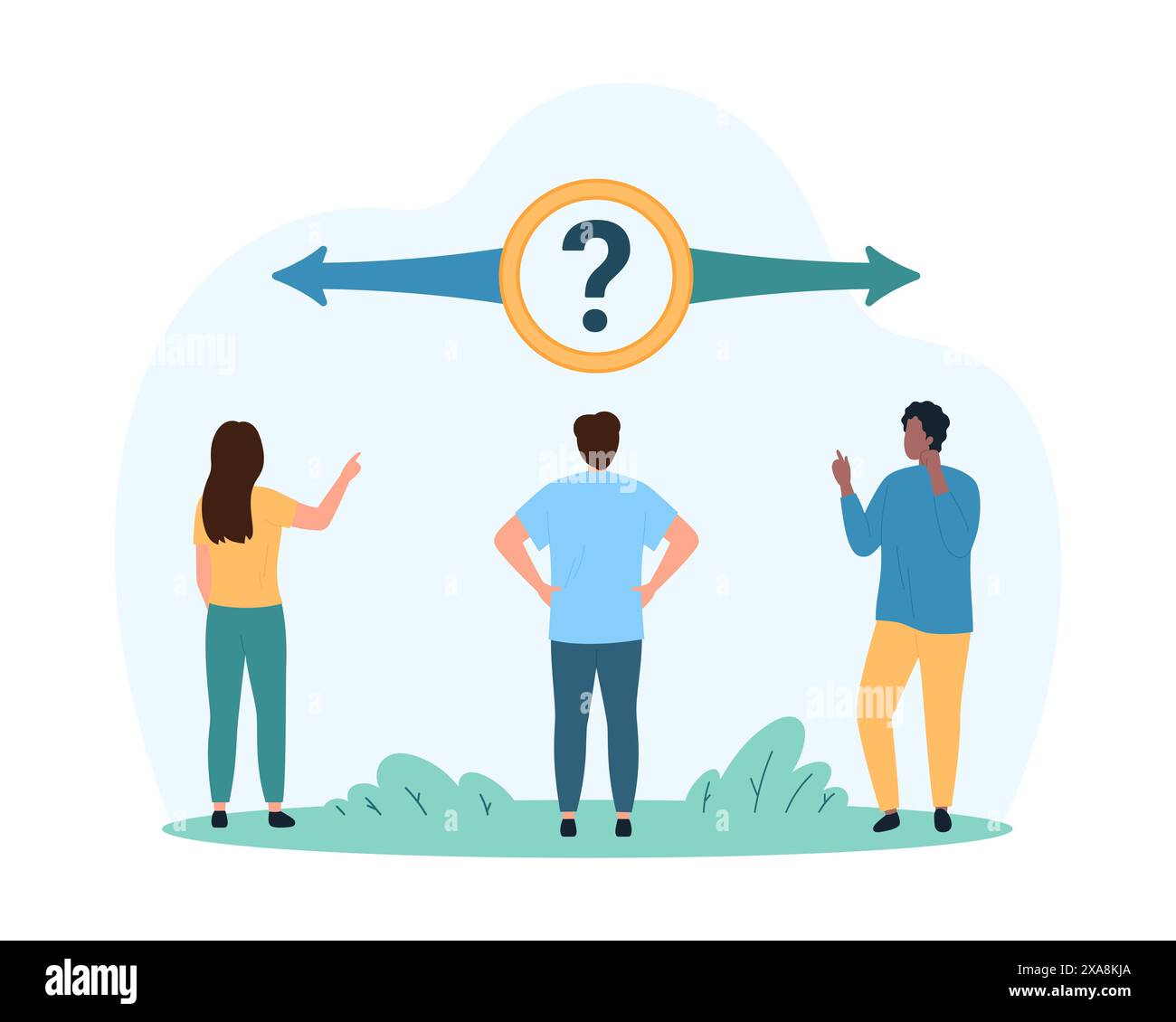 Choose a answer to question from two alternative options, making ...