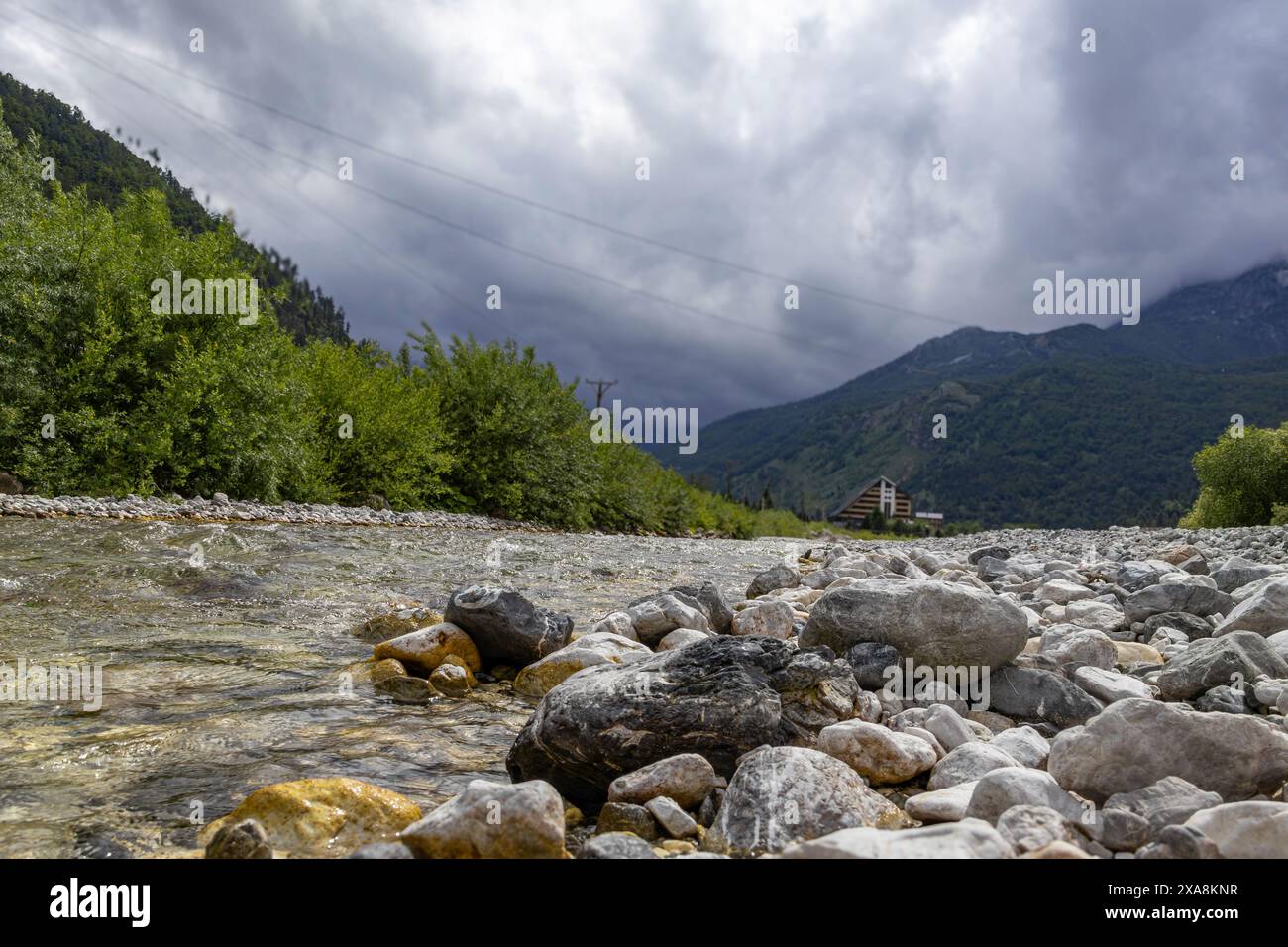 river view valley Valbona Stock Photo - Alamy