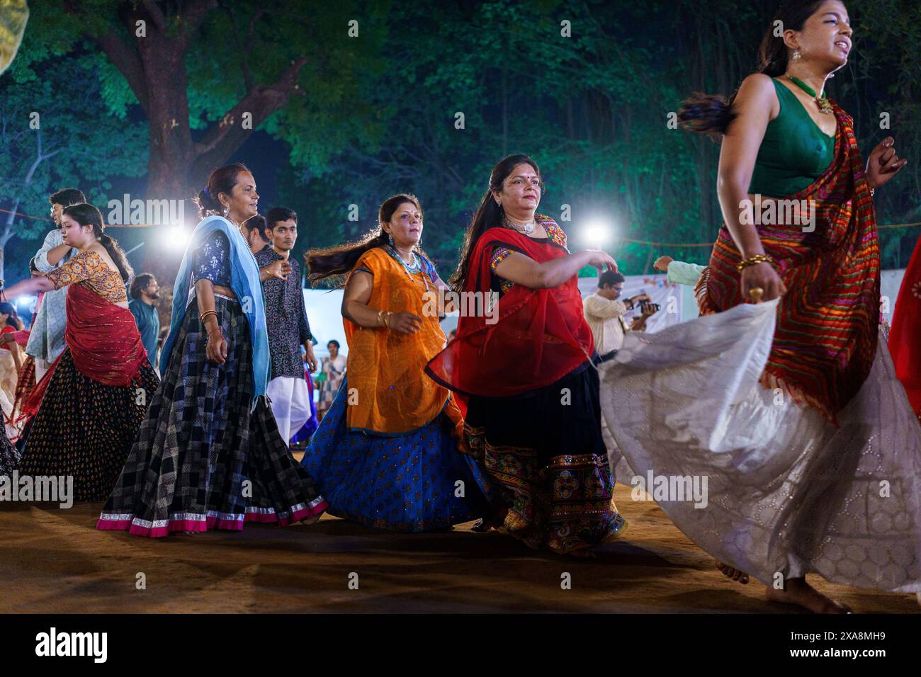 Baroda, India - 17th October 2023: Indian people in traditional sari ...