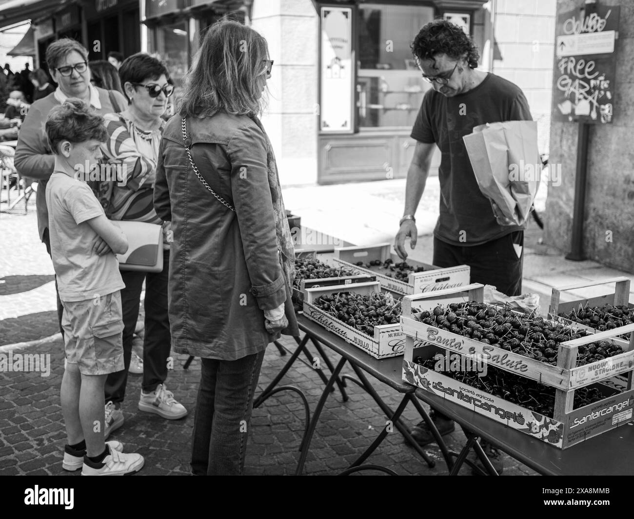 Red fruit mark Black and White Stock Photos & Images - Alamy