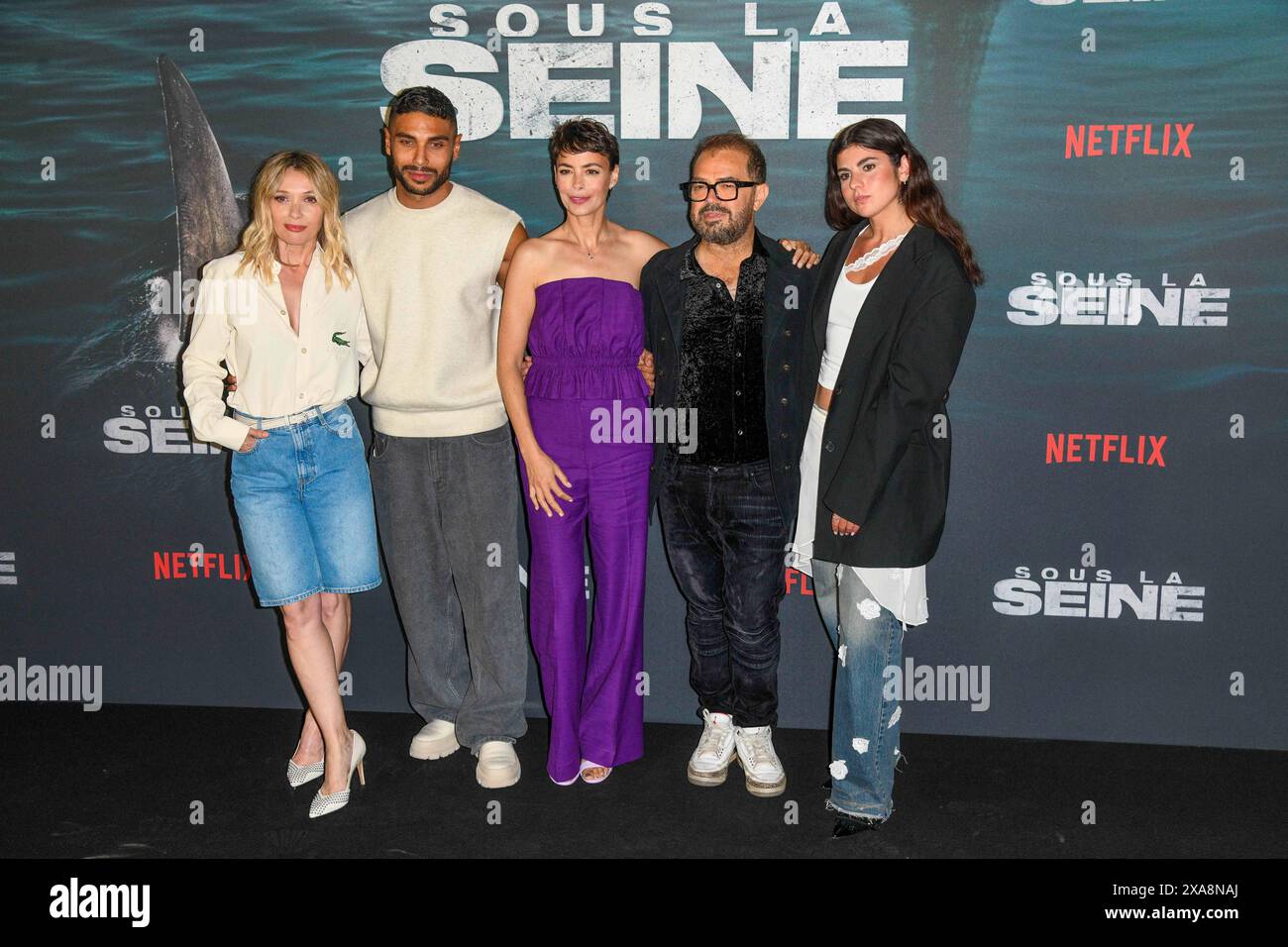 Paris, France. 04th June, 2024. Anne Marivin, Nassim Lyes, Berenice Bejo, Xavier Gens and Lea ...