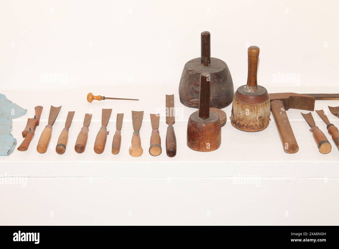 A selection of sculptors tools at Barbara Hepworth Museum and Sculpture ...