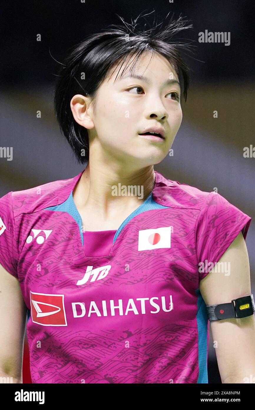 Jakarta, Indonesia. 5th June, 2024. Tomoka Miyazaki (JPN) Badminton ...