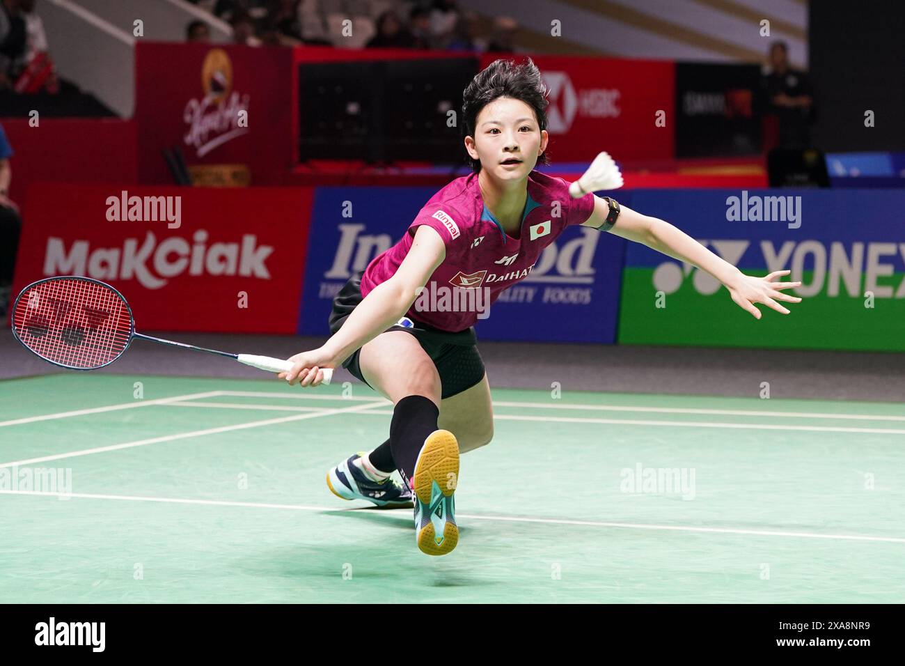 Jakarta, Indonesia. 5th June, 2024. Tomoka Miyazaki (JPN) Badminton ...