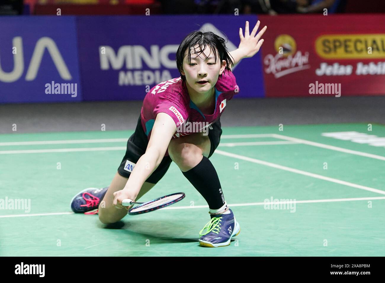 Jakarta, Indonesia. 5th June, 2024. Tomoka Miyazaki (JPN) Badminton ...