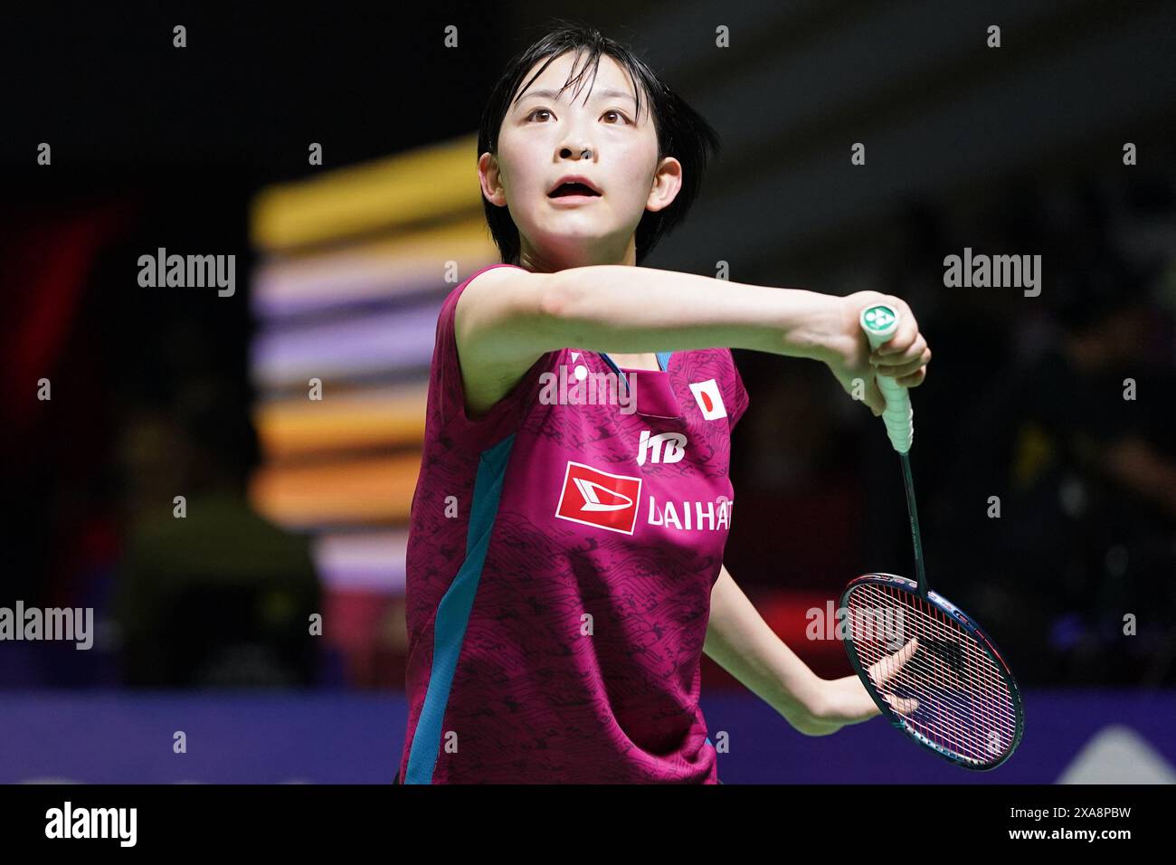 Jakarta, Indonesia. 5th June, 2024. Tomoka Miyazaki (JPN) Badminton ...