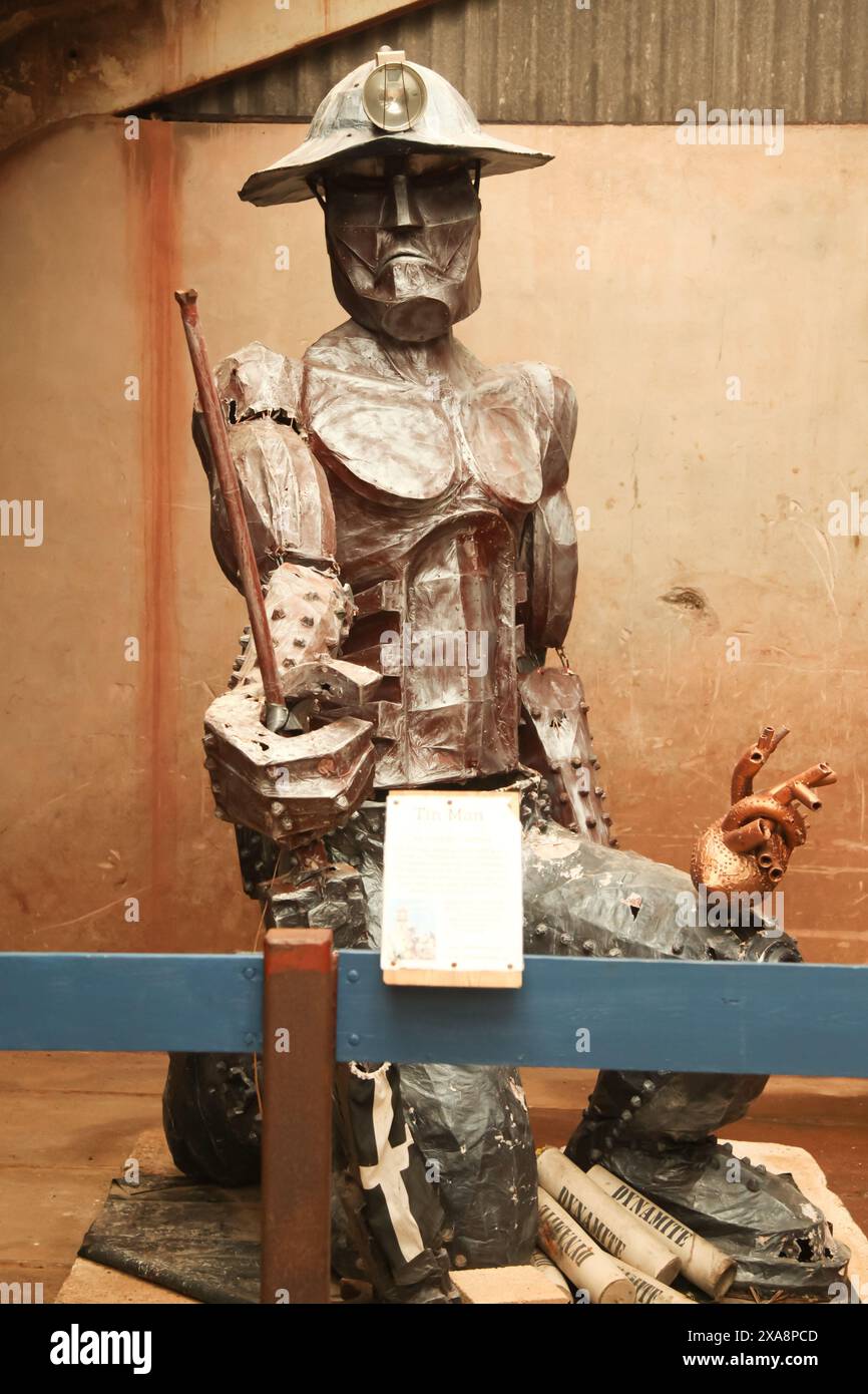 Geevor Tin Mine Museum, Tin Man, Pendeen, Penzance, Cornwall, England ...