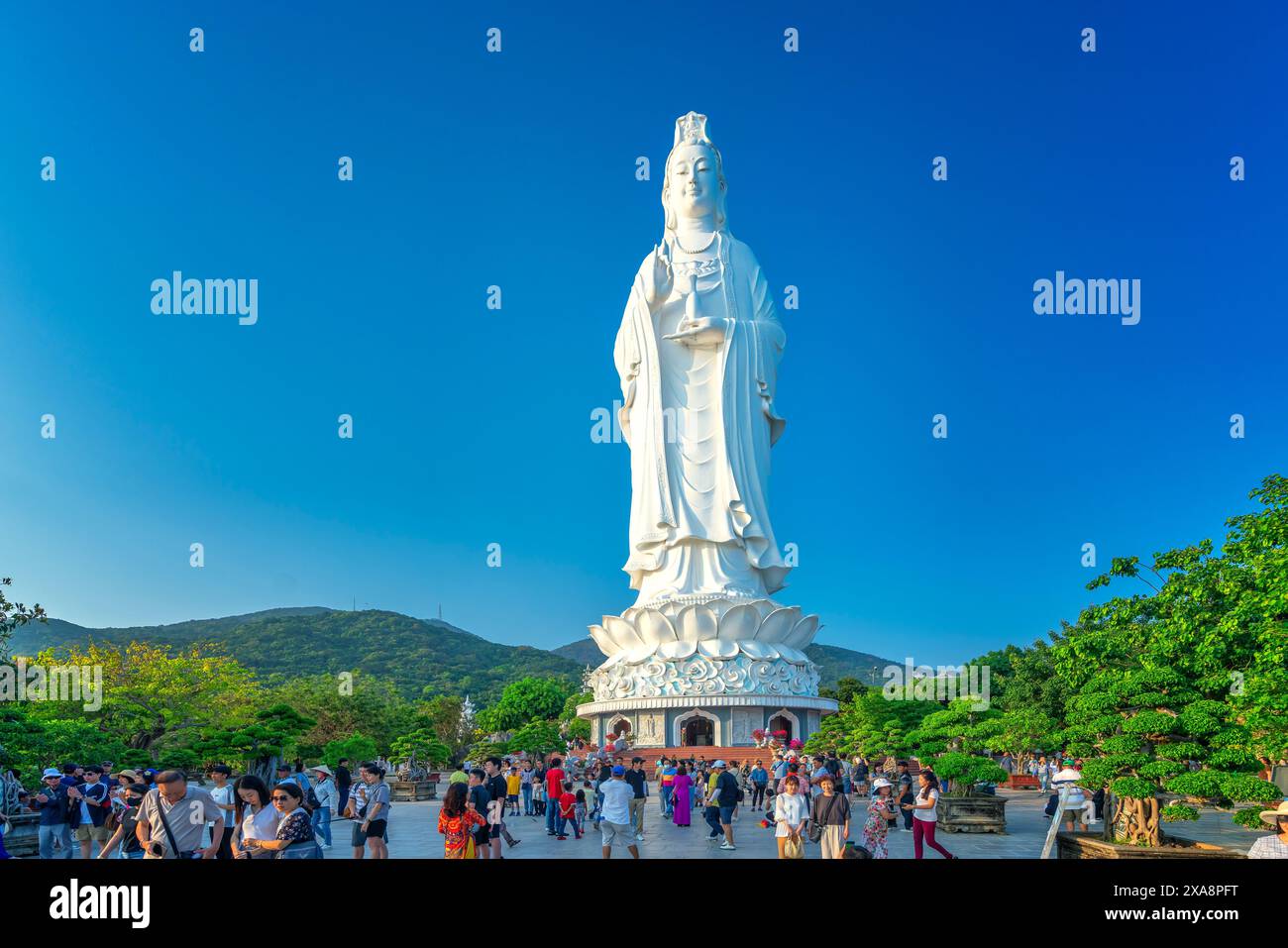 Da Nang, Vietnam - April 15th, 2024: Lady Buddha statue at the Linh Ung ...