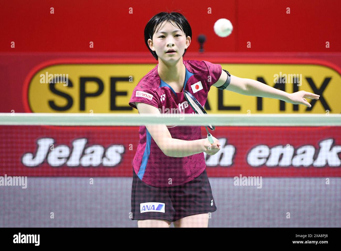 Jakarta, Indonesia. 5th June, 2024. Tomoka Miyazaki (JPN) Badminton ...