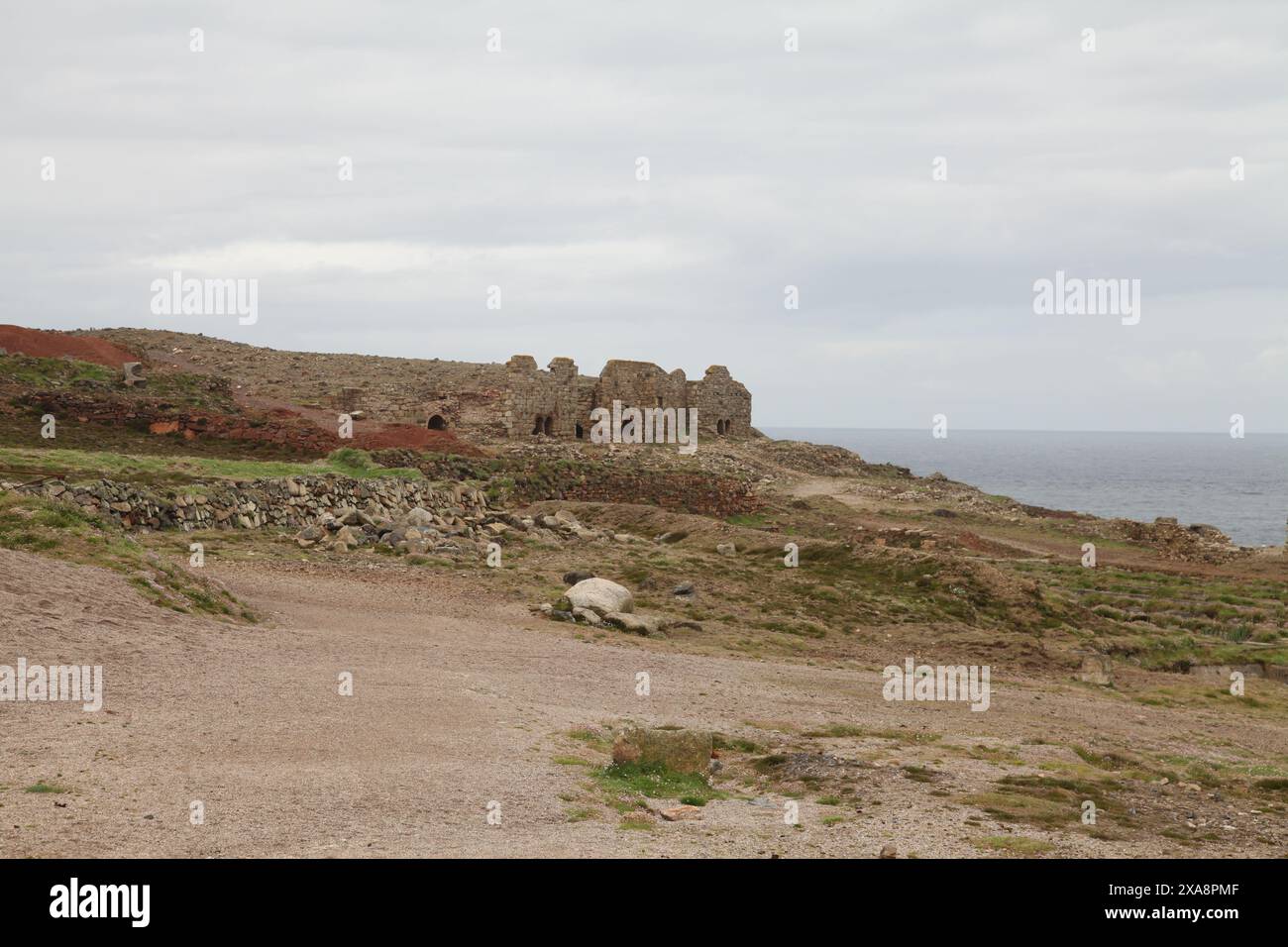 Botallack Coast, Levant Tin Mine, Pendeen, Penzance, Cornwall, England ...