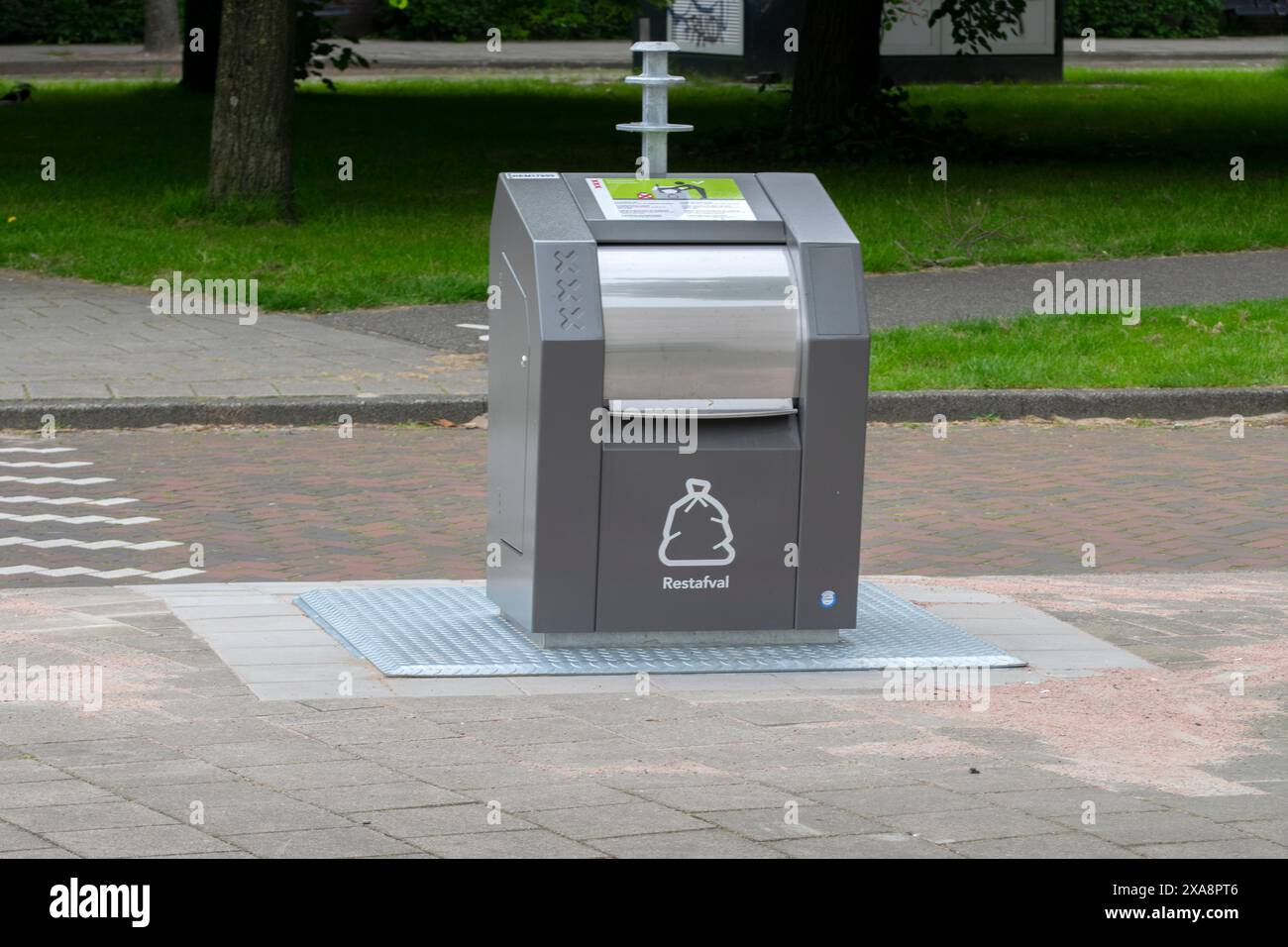 Close Up Garbage Container At Amsterdam The Netherlands 3-6-2024 Stock ...