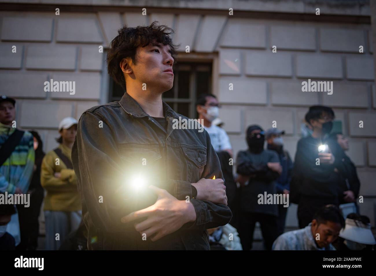 London / UK 04 June 2024. The vigil was marked with speeches recounting ...