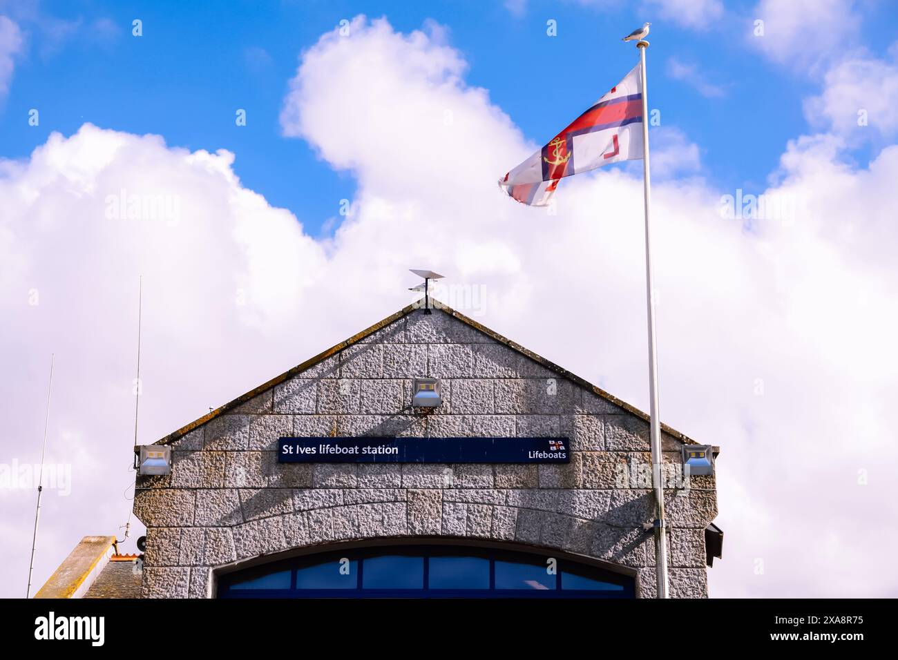 RNLI Lifeboat station in St. Ives Bay, Cornwall, England, UK, 2024 ...