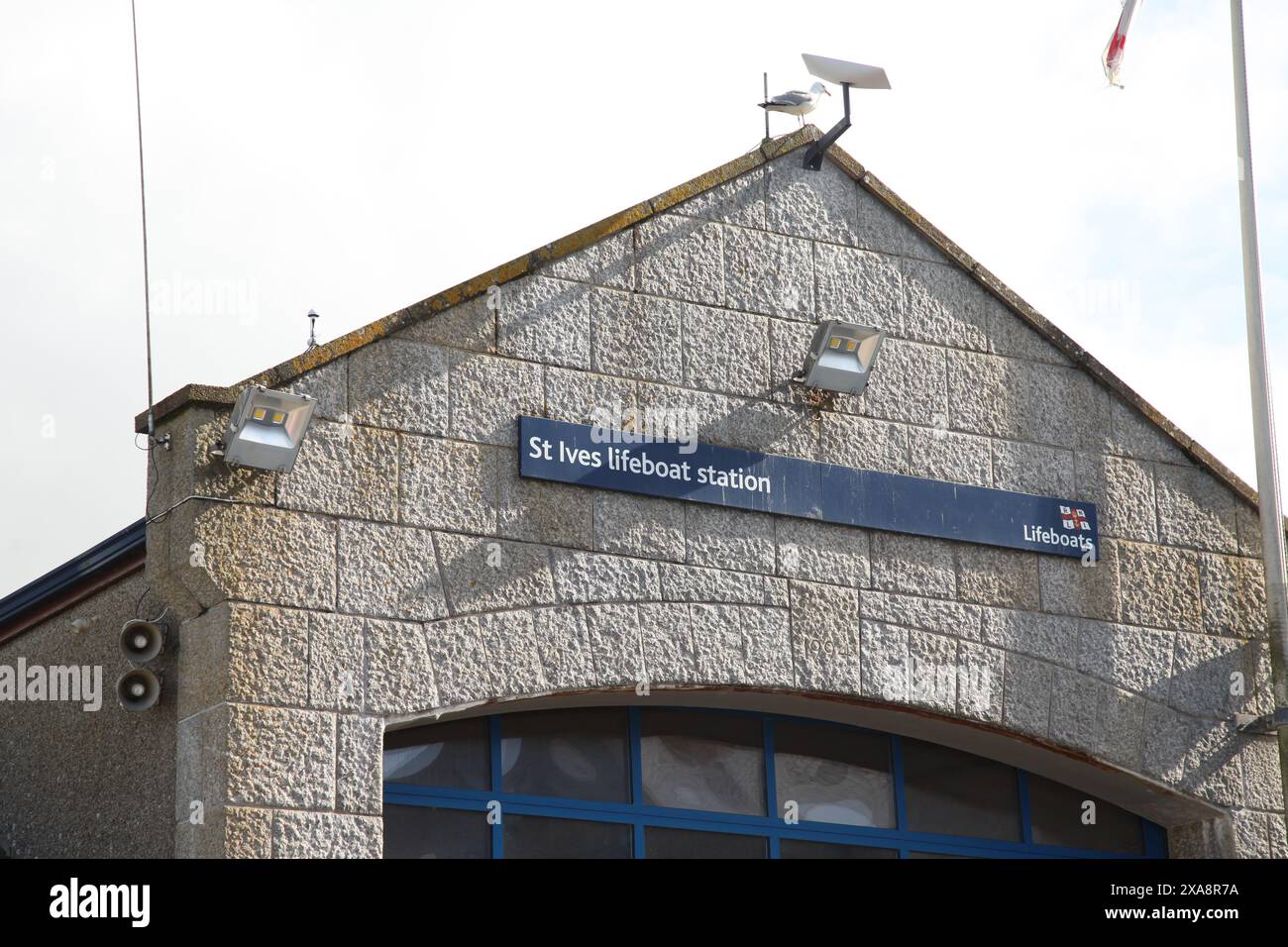 RNLI Lifeboat station in St. Ives Bay, Cornwall, England, UK, 2024 ...