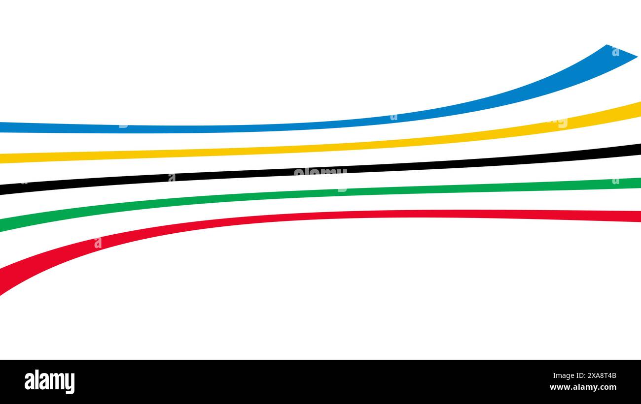 Abstract Olympic games stripes isolated on transparent background ...