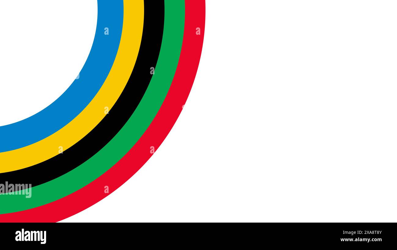 Abstract Olympic games stripes isolated on transparent background ...