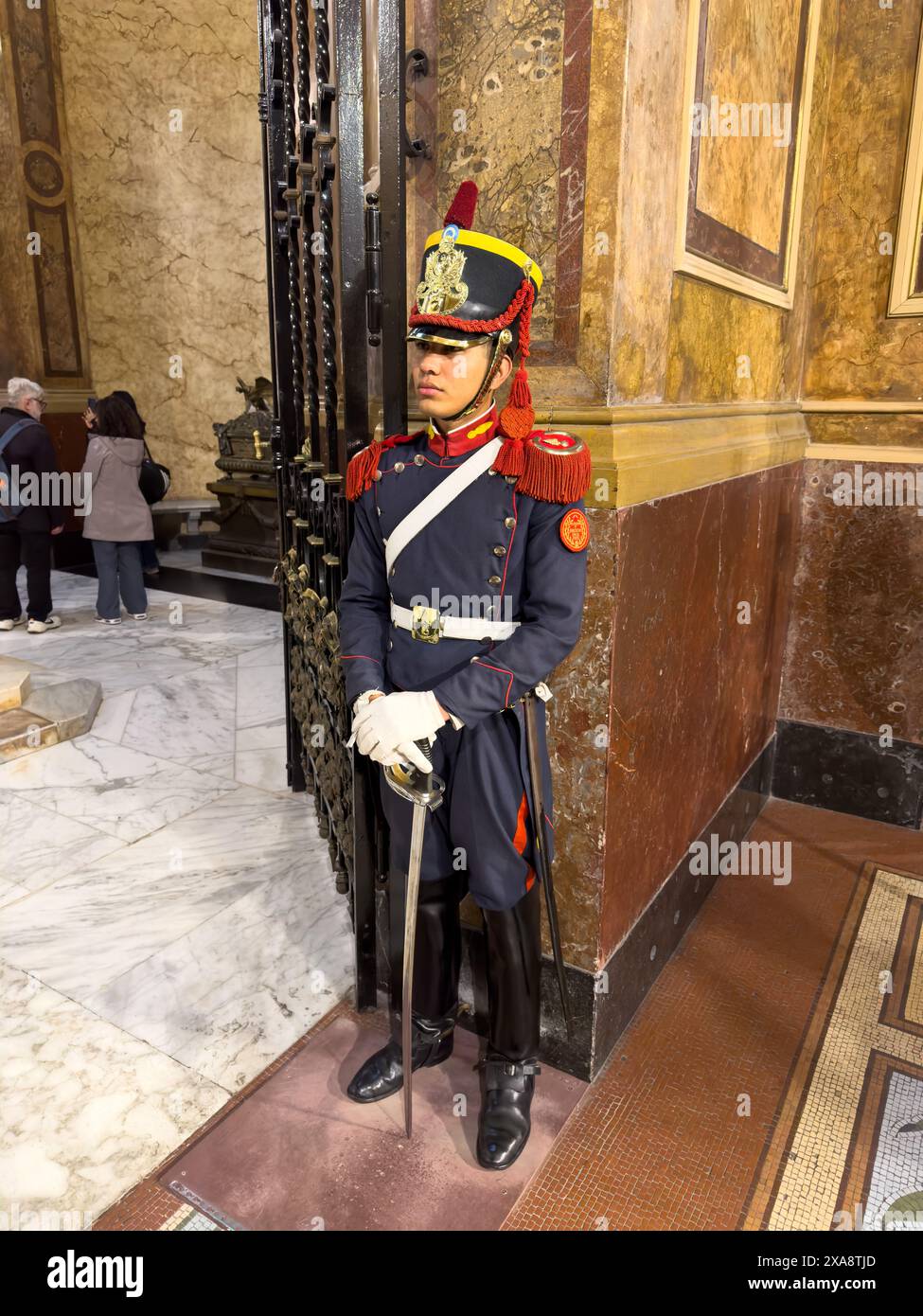 Mausoleum of General Jose de San Martin in the Metropolitan Cathedral ...