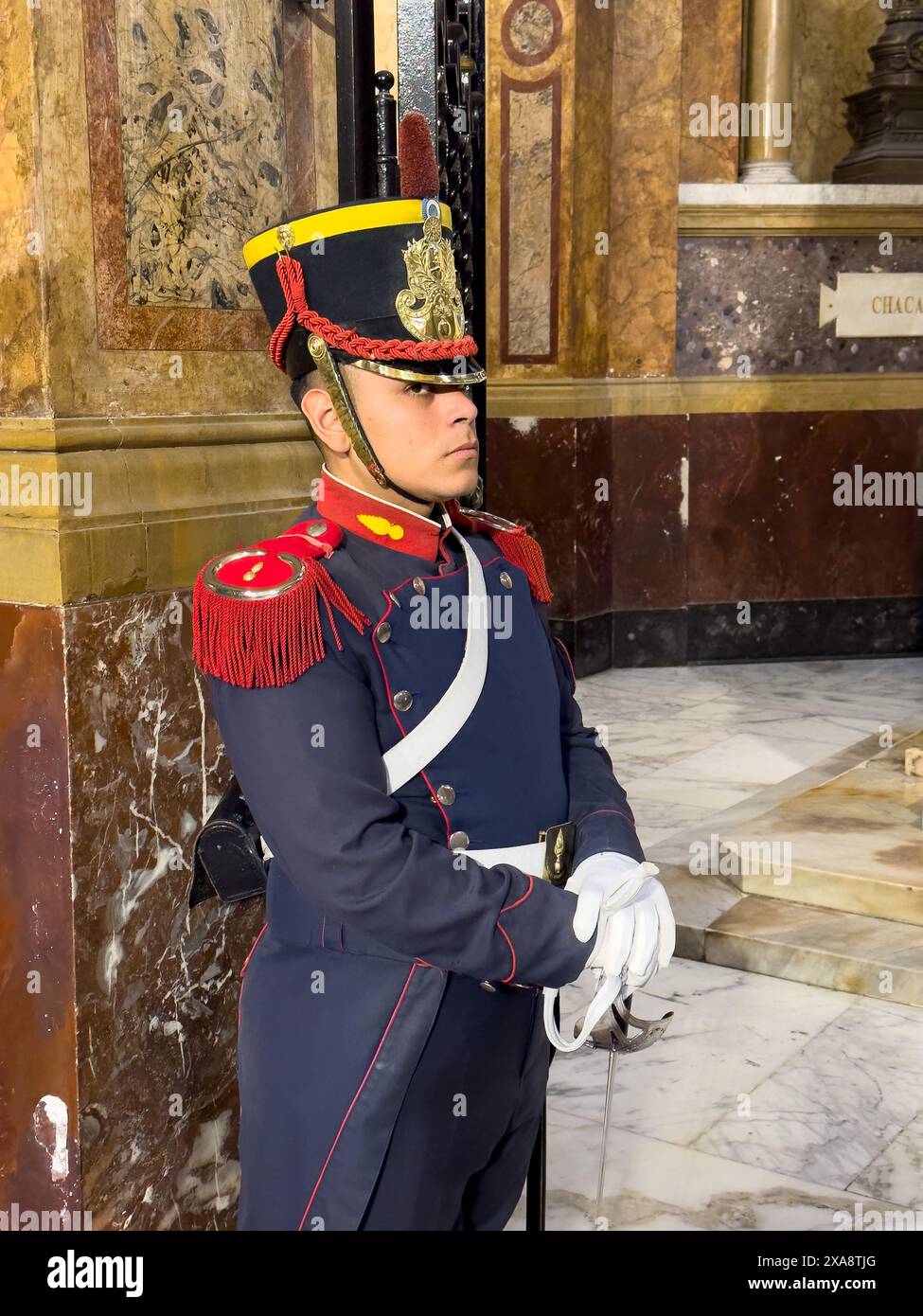 Mausoleum of General Jose de San Martin in the Metropolitan Cathedral ...