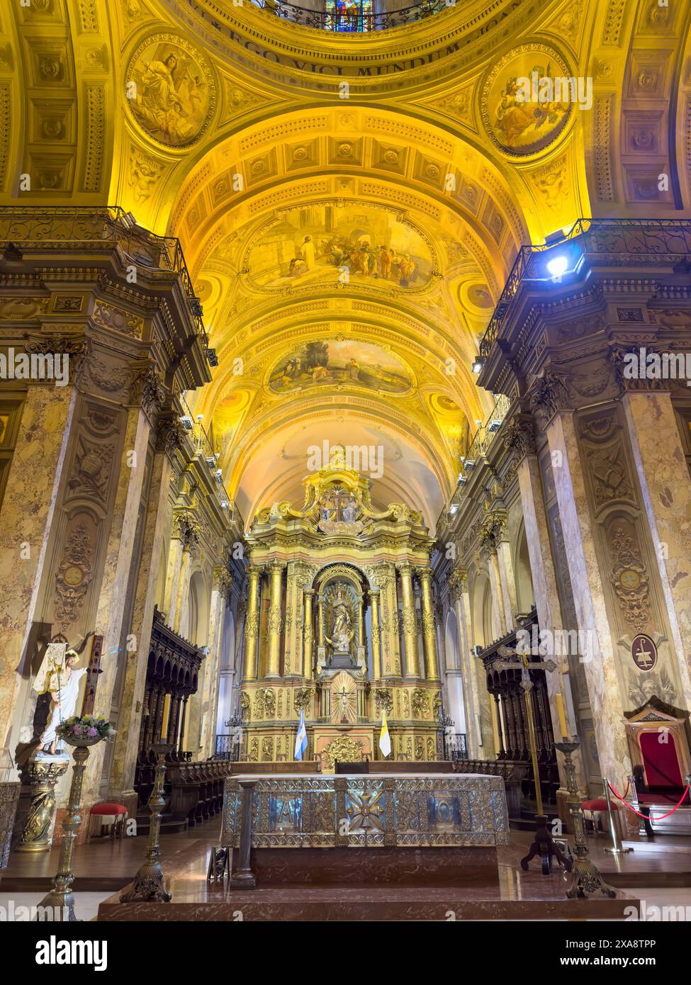 The main altarpiece in the apse of the Metropolitan Cathedral, Buenos ...