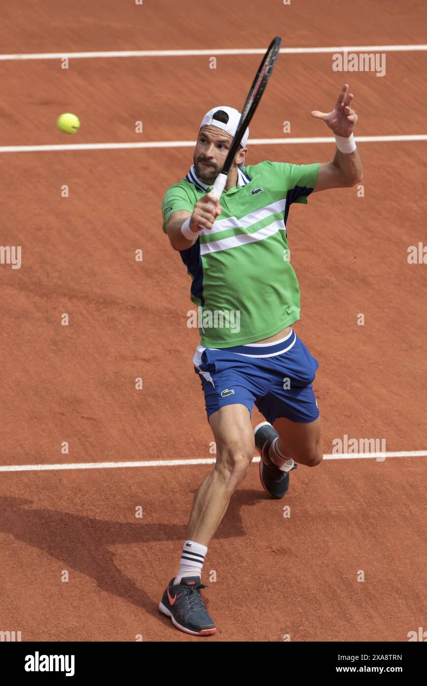 Grigor Dimitrov of Bulgaria during day 10 of the 2024 French Open ...