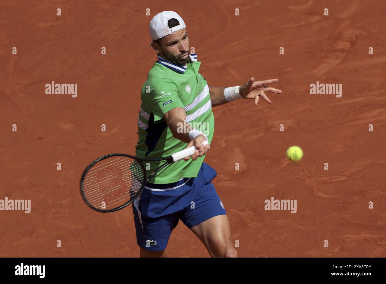 Grigor Dimitrov of Bulgaria during day 10 of the 2024 French Open ...