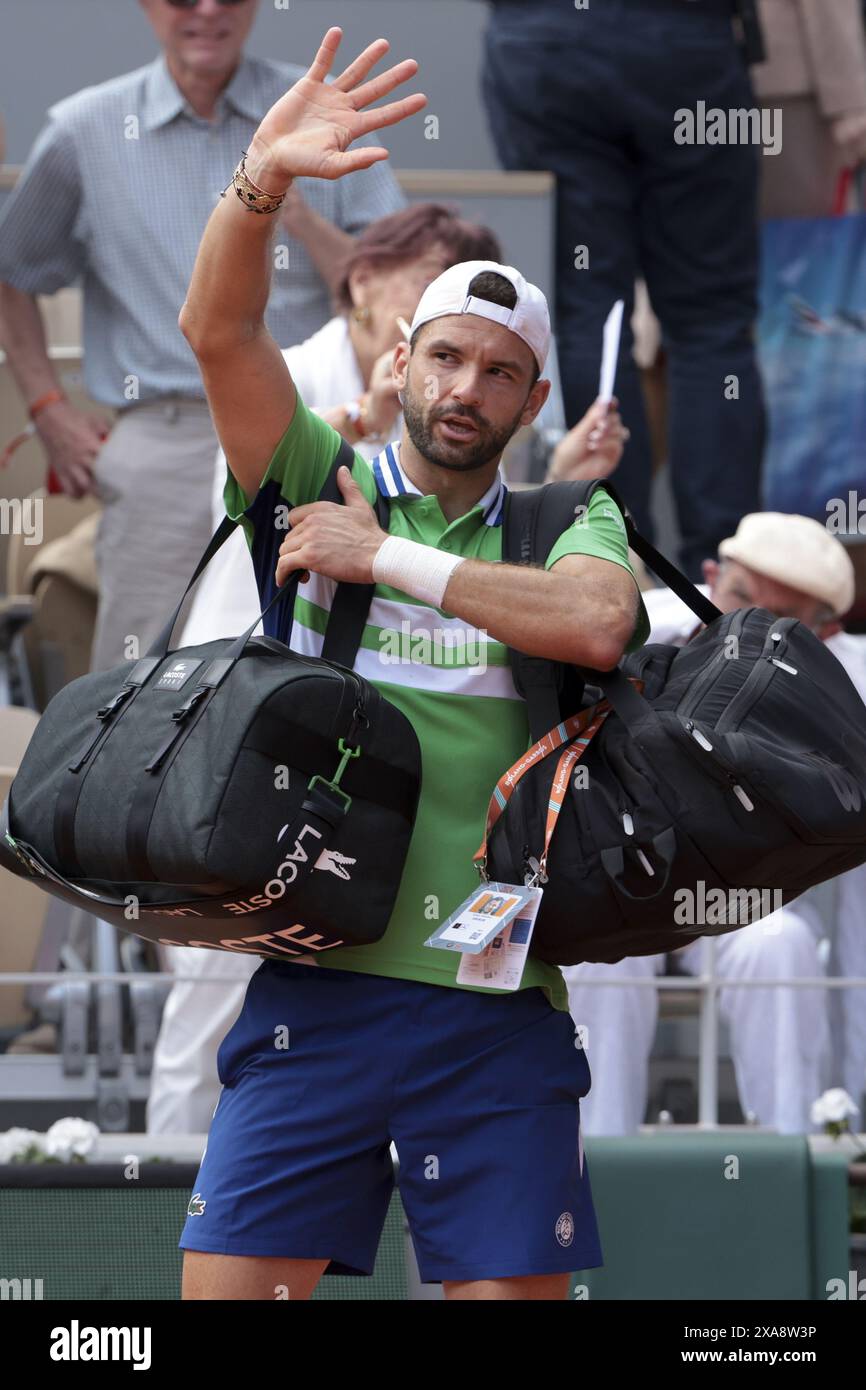 Grigor Dimitrov of Bulgaria during day 10 of the 2024 French Open ...