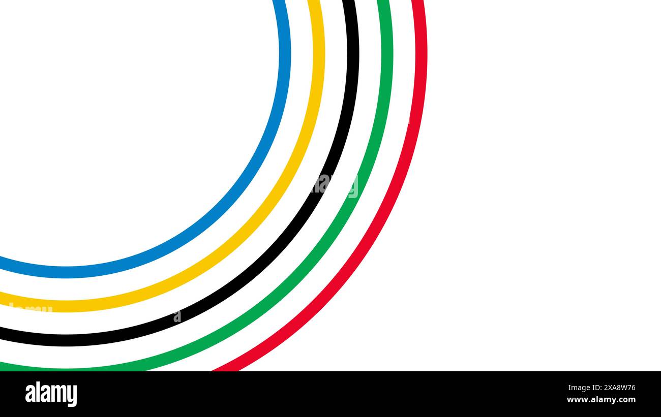Abstract Olympic games stripes isolated on transparent background ...