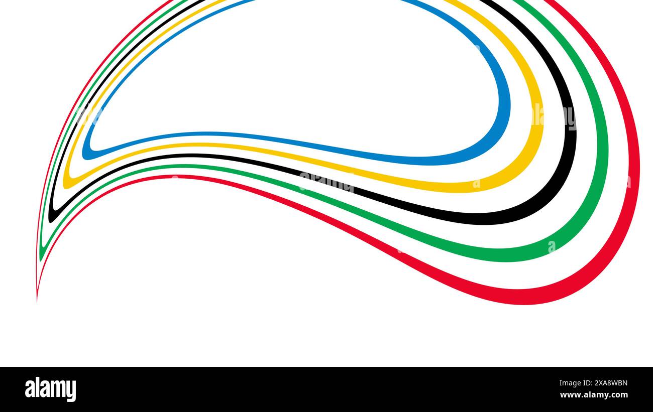 Paris 2024 olympic flag Stock Vector Images - Alamy