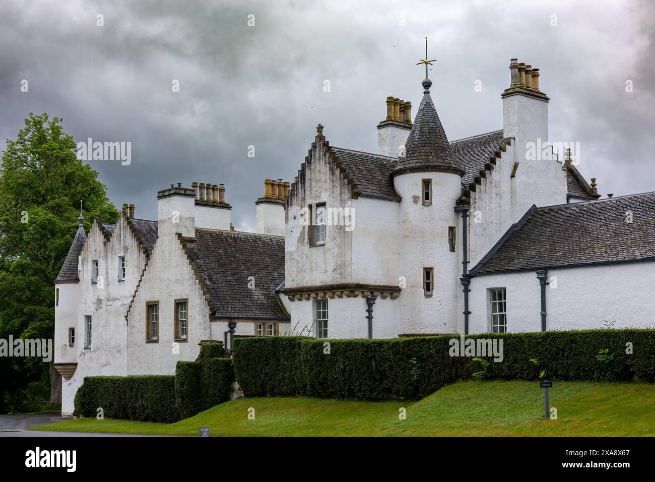 PITLOCHRY, PERTHSHIRE, SCOTLAND, UK, MAY 28. View of Blair Atholl ...
