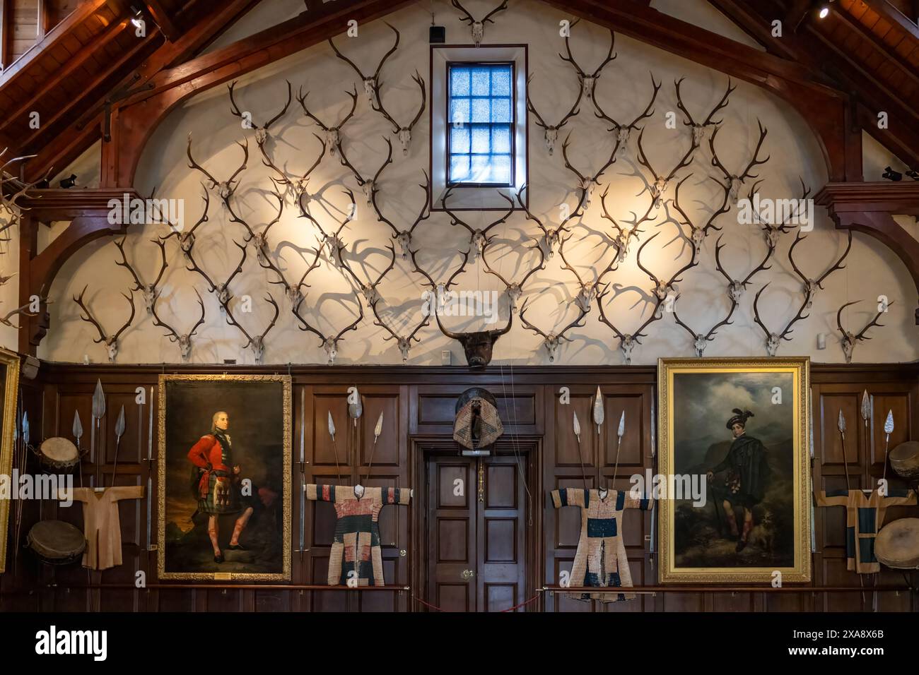 PITLOCHRY, PERTHSHIRE, SCOTLAND, UK, MAY 28. The Ballroom of Blair ...