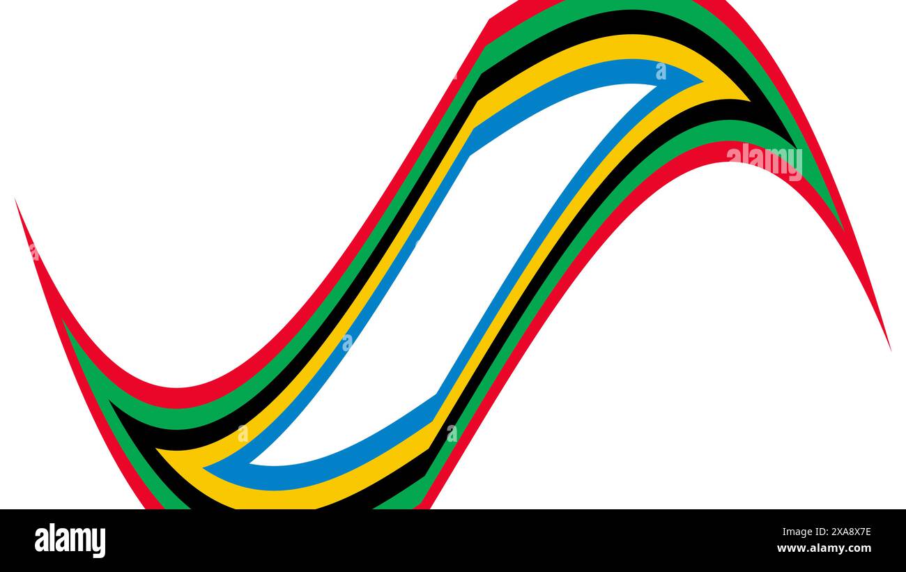 Abstract Olympic games stripes isolated on transparent background ...