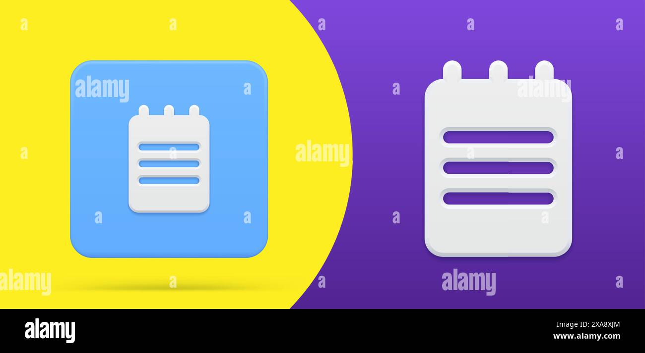 Notepad and su Stock Vector Images - Alamy