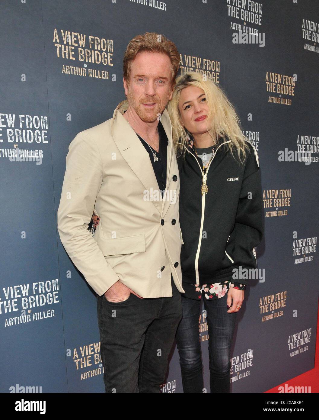 Damian Lewis and Alison Mosshart at the "A View From The Bridge" play ...