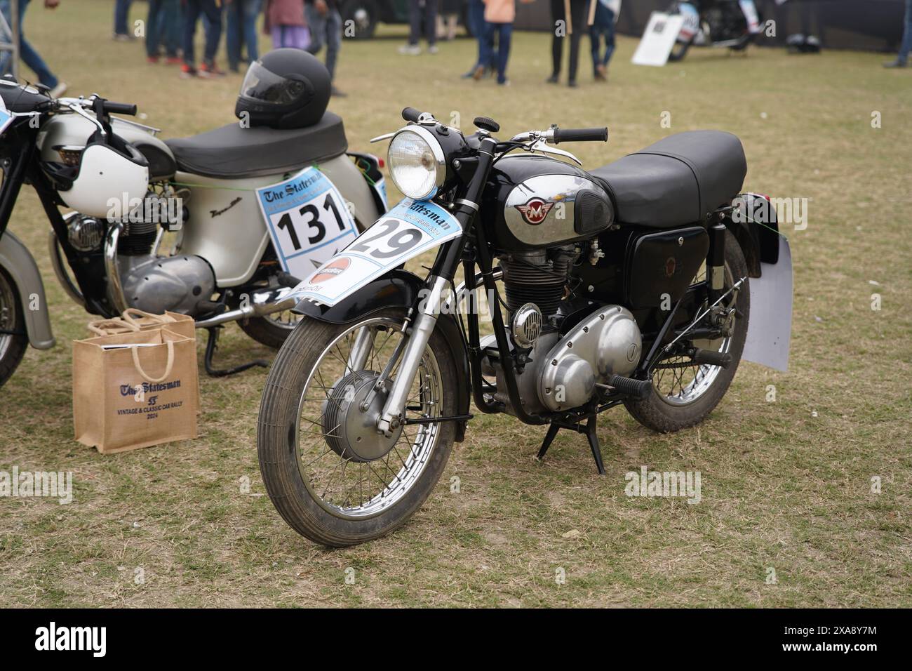 1964 Matchless motorbike with 350 cc and 1 cylinder engine. India Stock ...