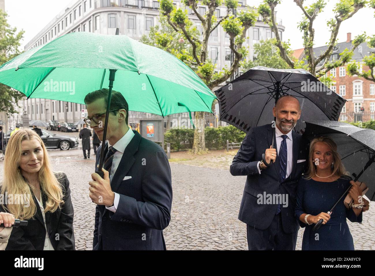 Chairman of the Liberal Alliance Alex Vanopslagh L and Pernille Vermund ...