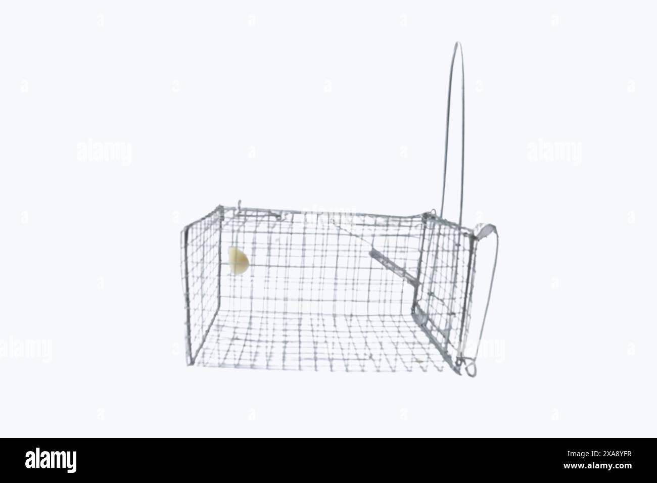 mouse trap isolated on white background human mouse trap cage with ...