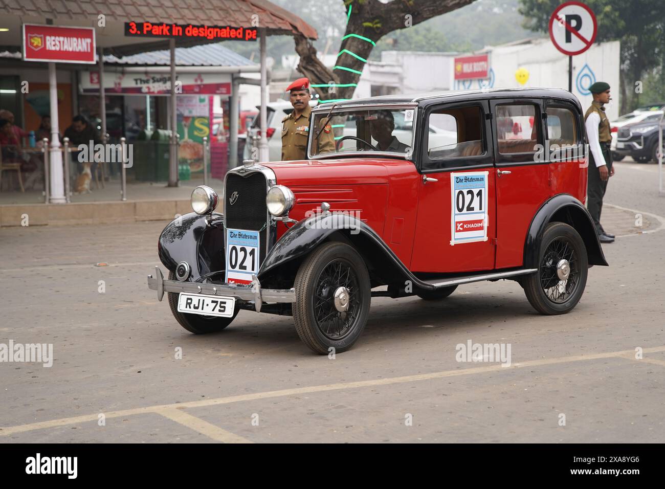 1932 Singer Nine car with 9 hp and 4 cylinder engine. India RJI 75 ...