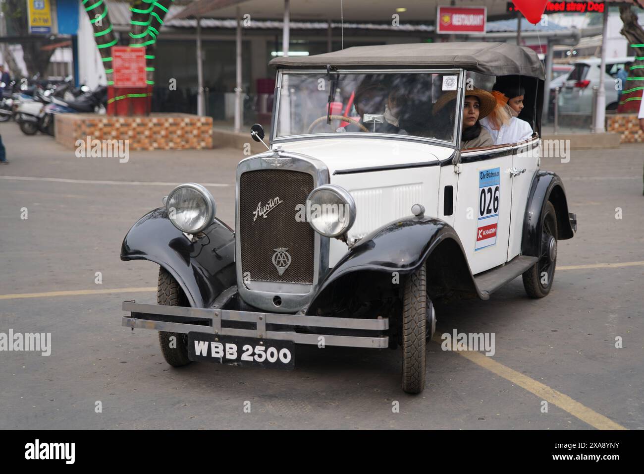 1934 Austin Ten car with 10 hp and 4 cylinder engine. India WBB 2500 ...