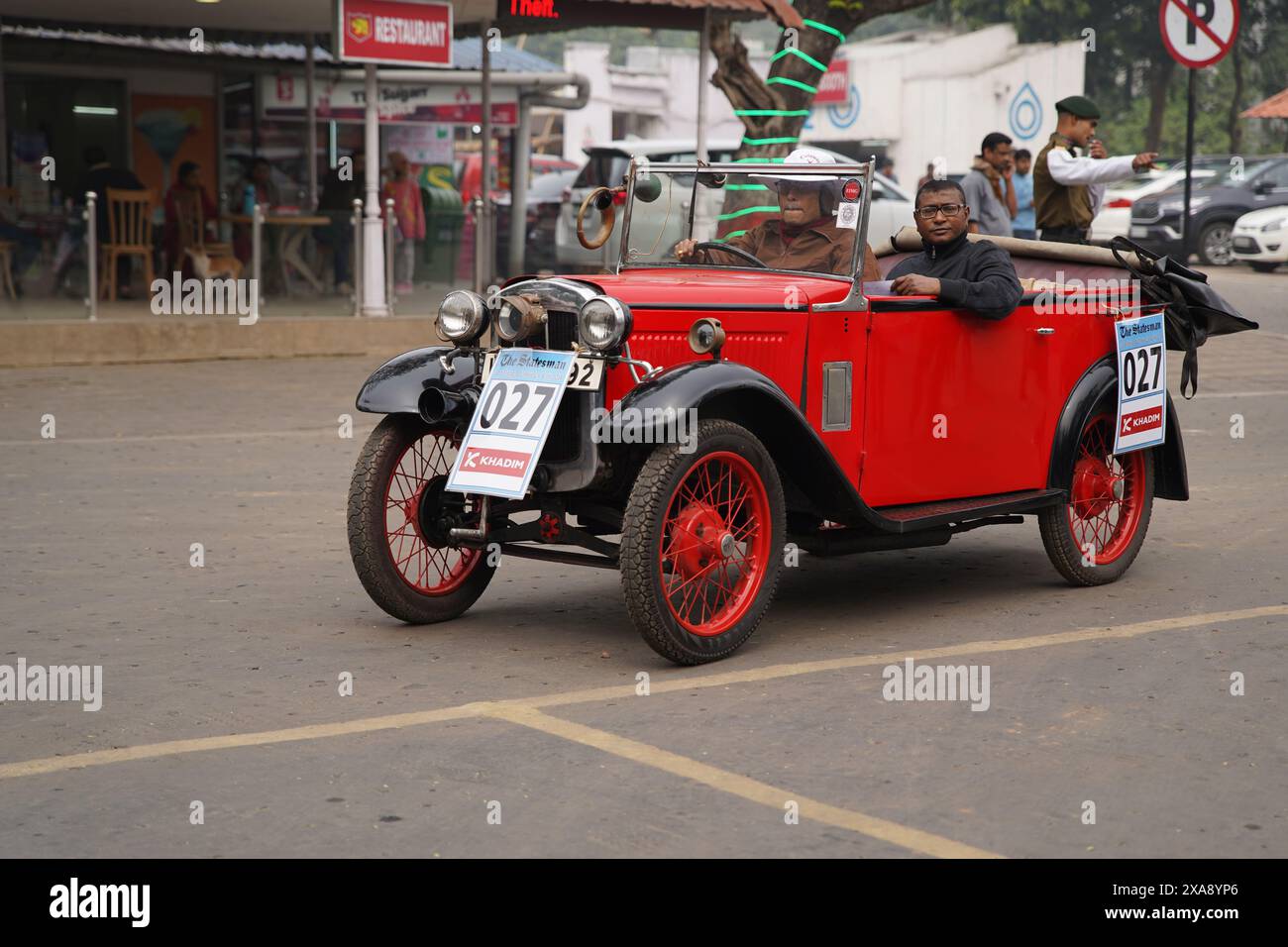 1934 Austin car with 7 hp and 4 cylinder engine. India WBB 5992 Stock ...