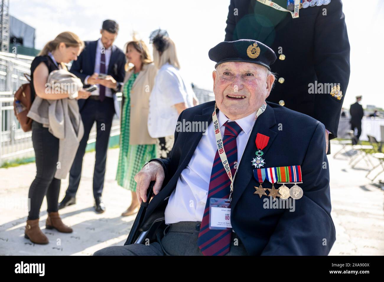 Veteran Sapper Alfred Littlefield, 100, of Royal Engineers arrives at ...